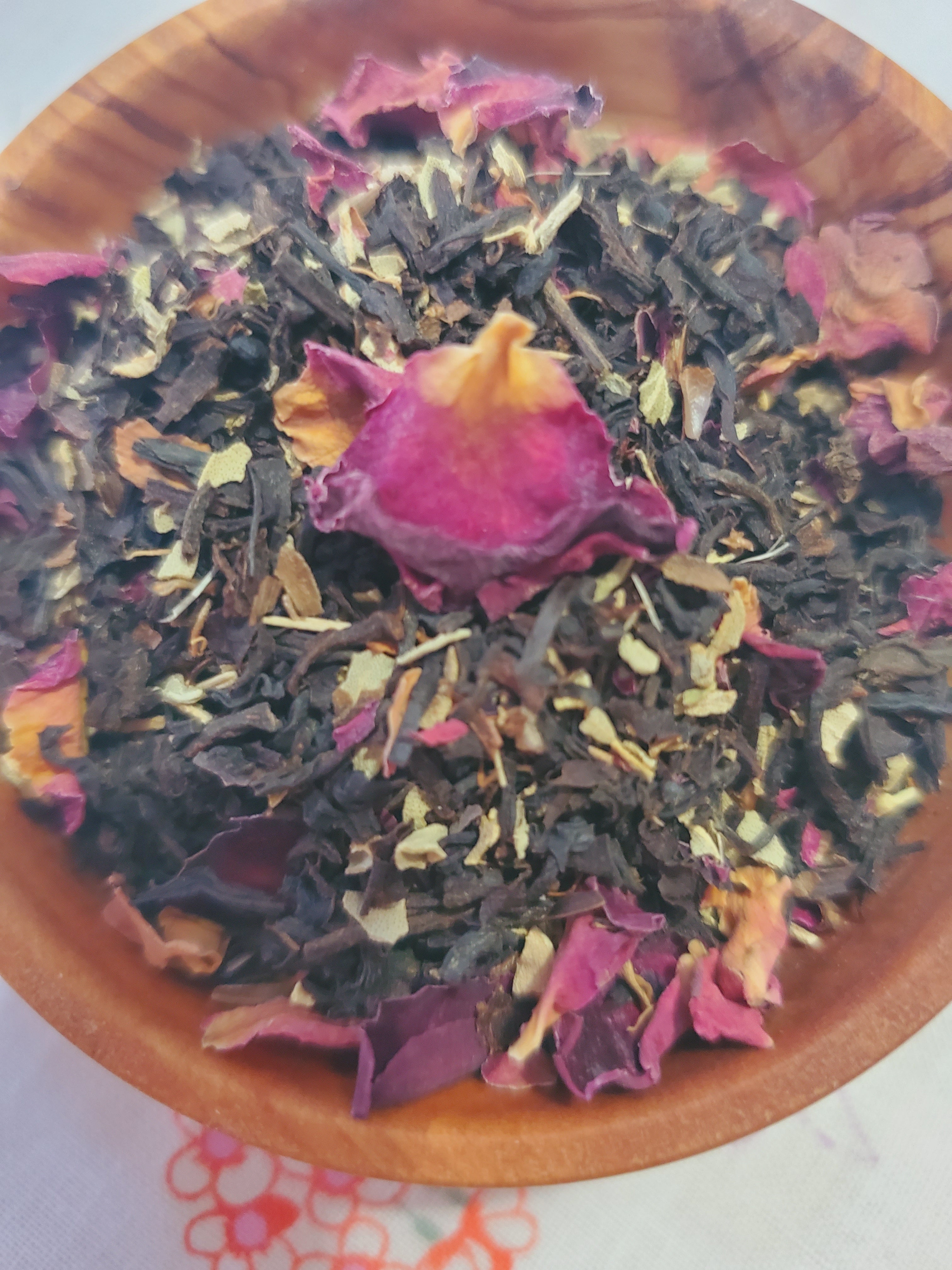 Black Rose Basil Loose Leaf Tea | Trinidad Tea Co